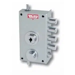 TOVER Cerradura de seguridad de Sobreponer de 3 puntos de Golpe y Llave ...